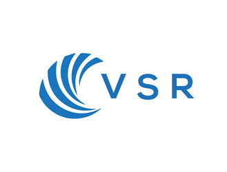 Vsr letter logo design on white background Vector Image