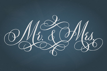 Mr Mrs Text Concept Lettering Calligraphy Vector Images (over 210)