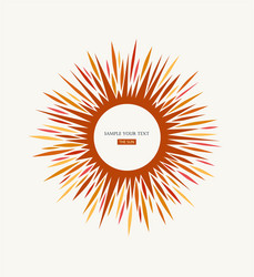 Good morning sun sunshine symbol with happy Vector Image