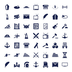 Antique icons Royalty Free Vector Image - VectorStock