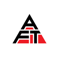 Aft logo letter design Royalty Free Vector Image