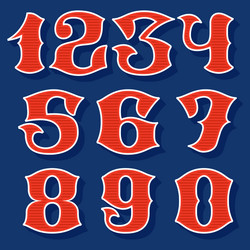 Classic numbers set in renaissance style Vector Image