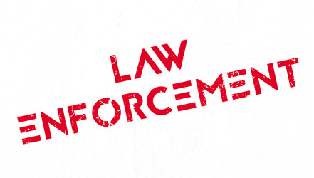 Law enforcement rubber stamp Royalty Free Vector Image