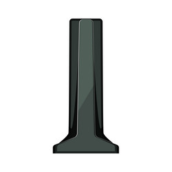Channel tv antenna cartoon Royalty Free Vector Image
