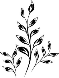 Underwater plant seagrass isolated on white Vector Image