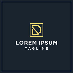 Ad square logo Royalty Free Vector Image - VectorStock