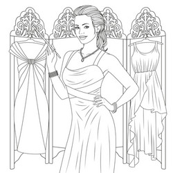 Prom Dress Coloring Pages