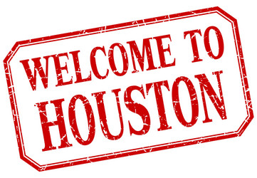 Welcome to houston texas Royalty Free Vector Image