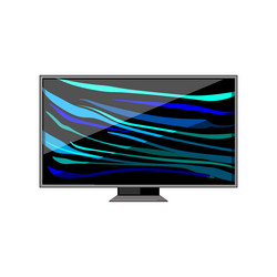 Blank tv screen cartoon Royalty Free Vector Image