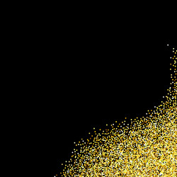 Gold glitter textured corner Royalty Free Vector Image