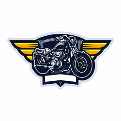Motorcycle sign design Royalty Free Vector Image