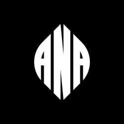 Ana logo letter design Royalty Free Vector Image