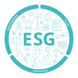 Renewable energy icon esg environmental concept Vector Image
