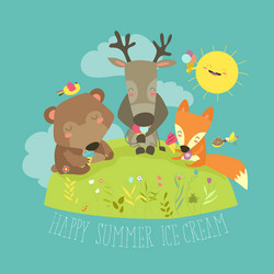 Fox Eating Vector Images (over 160)