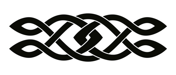 Celtic knot abstract ornament Royalty Free Vector Image