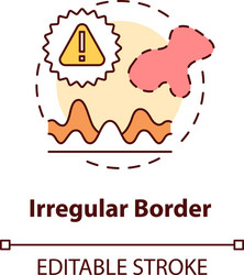 Irregular border concept icon Royalty Free Vector Image