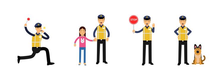 Police Dog and Man Vector Images (over 470)