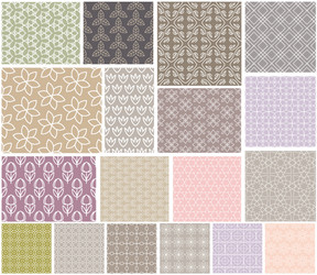 Seamless print patterns Royalty Free Vector Image