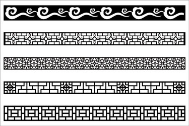 Edge ornament for frame design Royalty Free Vector Image