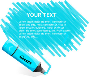 Ector markers text box Royalty Free Vector Image