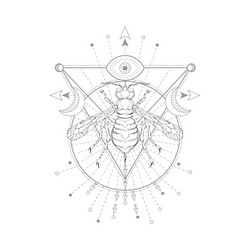 Bee Sacred Geometry Vector Images (98)