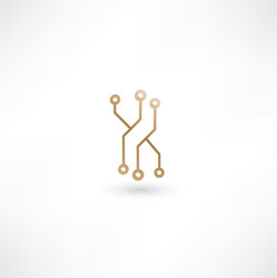 Semiconductor chip socket composition Royalty Free Vector