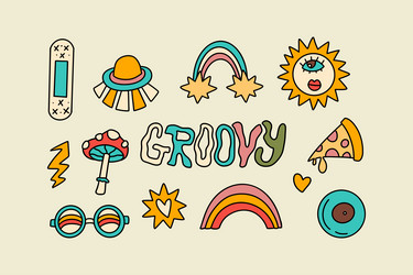 Groovy Sun Vector Images (over 1,100)