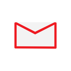 Mail envelope logo Royalty Free Vector Image - VectorStock