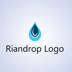 Raindrop logo ideas design Royalty Free Vector Image