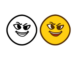 Emoji Sneaky Cartoon Vector Images (31)