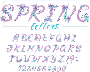 Cute childish cartoon english alphabet Royalty Free Vector