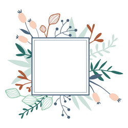 Banner design template with floral decoration Vector Image