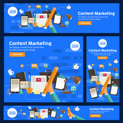 Hacker banner set Royalty Free Vector Image - VectorStock