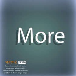 More sign icon details symbol website navigation Vector Image