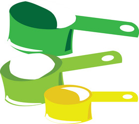 Dry Measuring Cups Clipart