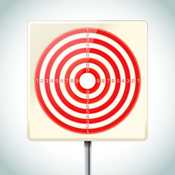 Blank gun target paper shooting targe Royalty Free Vector
