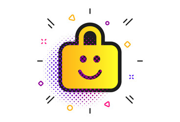 Child lock icon locker with smile symbol Vector Image