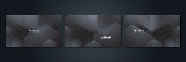 Dark grey lines on black background Royalty Free Vector