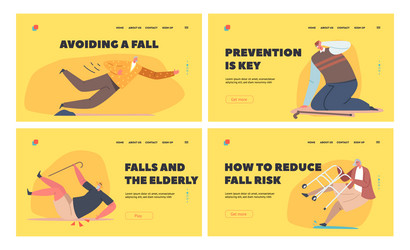 Old People Falling Down Vector Images (over 160)