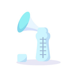 Milk breast pump cartoon Royalty Free Vector Image