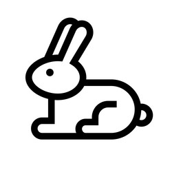 Rabbit symbols 2 Royalty Free Vector Image - VectorStock