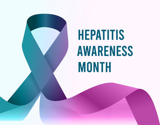 Hepatitis awareness month Royalty Free Vector Image