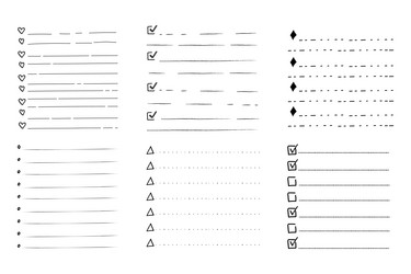 Set to do check list page doodle blank reminder Vector Image