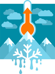 Climate change planet biodiversity and green Vector Image