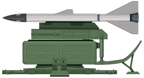 Military missile launcher Royalty Free Vector Image