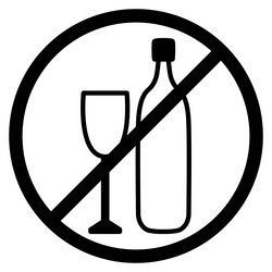 No Alcohol Clipart Black And White Free