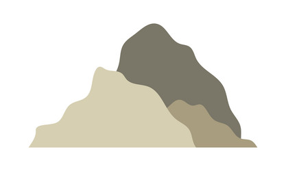 Cartoon cliffs Royalty Free Vector Image - VectorStock