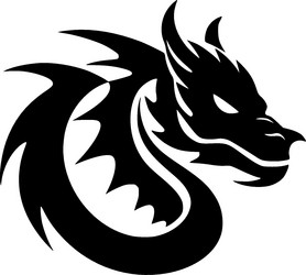 Simple dragon sign Royalty Free Vector Image - VectorStock