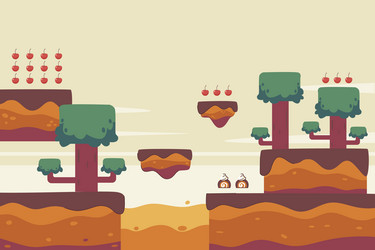 Hand drawn video game background Royalty Free Vector Image