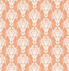 Vintage damask pattern Royalty Free Vector Image